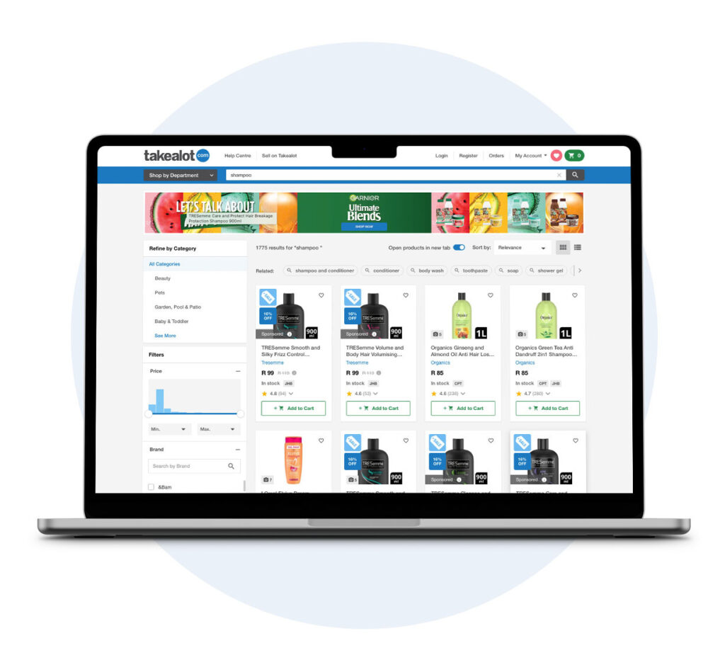 Sponsored Display Ads | Takealot Group Advertising